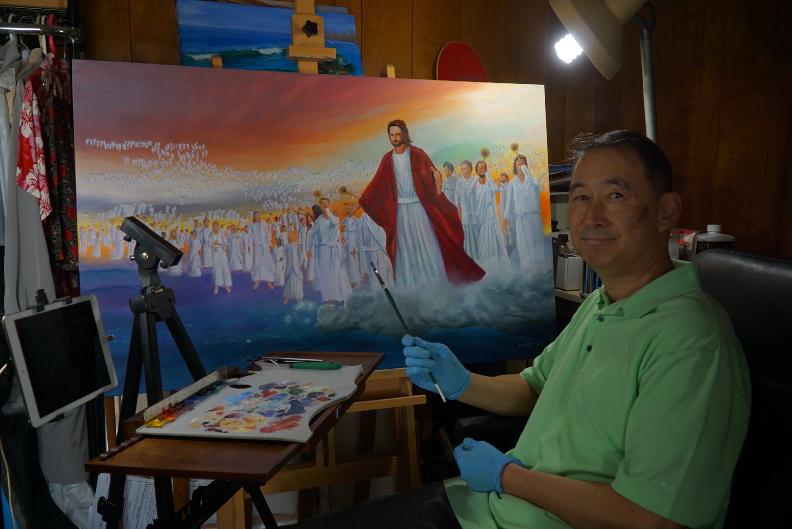 Glorious Return : Christ’s Second Coming Painting30″ X 48″ Oil on 1-1/2 ...