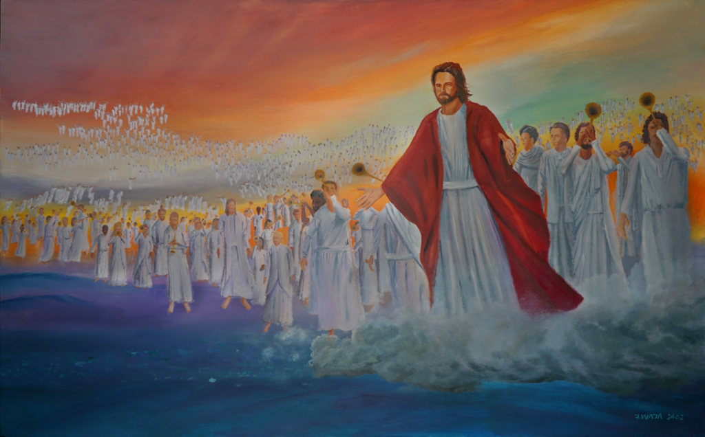 Glorious Return : Christ’s Second Coming Painting30″ X 48″ Oil on 1-1/2 ...