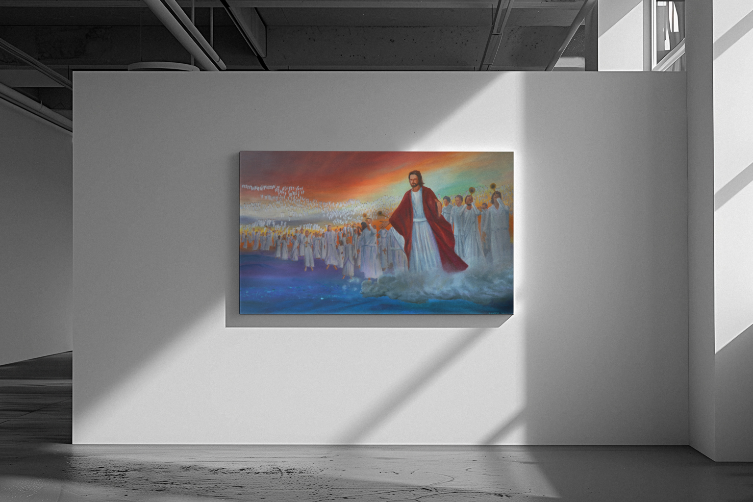 Glorious Return : Christ’s Second Coming Painting30″ X 48″ Oil on 1-1/2 ...